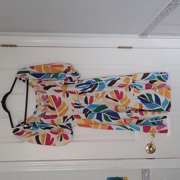 Tabitha Brown | Dresses | Tabitha Brown X Target Colorful Linen Dress ...
